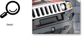 Živá Zeď Samolepka na zeď Auto Hummer