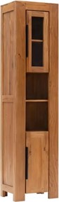 furniture-nabytek.cz - Vysoká skříňka Osvaro - Černé kovové úchytky