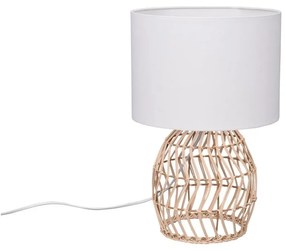 Stolní lampa v bílo-přírodní barvě (výška 38 cm) Rike – Trio