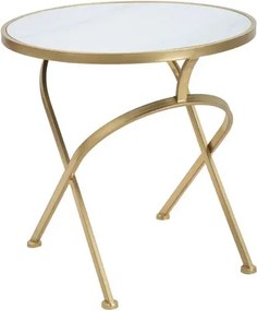 Odkládací stolek Glam 50 cm zlatý/mramor