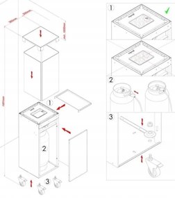 Planika Faro GAS - Venkovní plynový krb 142x36 cm 8kW šedá + ochranný kryt