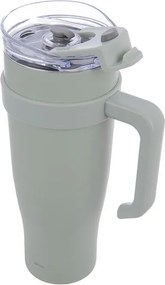 Nerezový termohrnek s brčkem TERMO 1,2 l, zelený