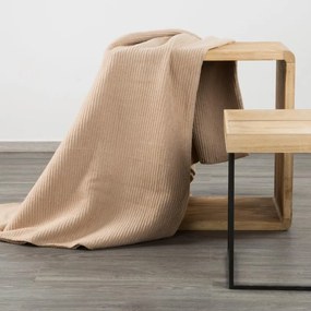 Kvalitní béžová deka s vaflovou strukturou Šířka: 180 cm | Délka: 220 cm