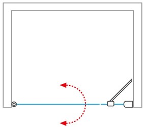 Roth Univerzální boční panel TBD pro instalaci dveří do niky Varianta: šířka: 44 cm, orientace: Uni - (TBD 440 - 744-0380000-00-02), Barva profilů a typ výplně: profily: brillant, výplň: transparent