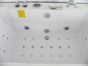 BPS-koupelny Hydromasážní vana HYD-LE659H 180×90 s ohřevem vody