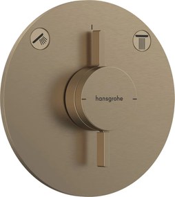 Hansgrohe DuoTurn S sprchová a vanová baterie bez podomítkového tělesa kartáčovaný bronz 75418140