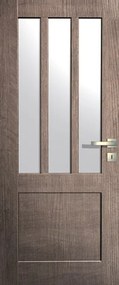 Interiérové dveře vasco doors LISBONA model 5 Průchozí rozměr: 70 x 197 cm, Orientace dveří: Levé dveře, Dekor: Dub rustikální