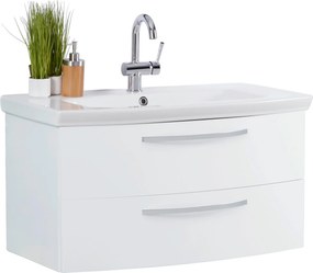 XXXLutz SKŘÍŇKA S UMYVADLEM, bílá, bílá, 90/50/50 cm Stylife - Koupelnové série - 000780000206