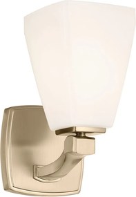 Nástěnné světlo do koupelny Elstead Marant IP44 Bronz/ bílé sklo