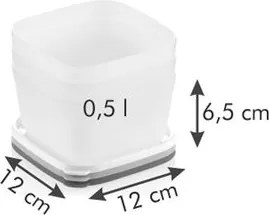 TESCOMA Zdravé dózy do mrazničky PURITY 0,5 l, 3 ks