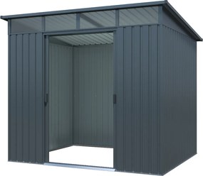 Zahradní domek BestBerg ZDSL-6S / 6,6 m² / 238 x 279 x 203 cm / světle šedá