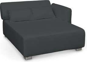 Potah na pohovku Mysinge dlouhý barva šedá látka sametová