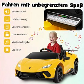 Costway Dětské elektrické autíčko Lamborghini 12 V dětské auto elektrické