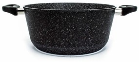 Top Alulit hrnec na těstoviny Granit černý, neindukční 3,8 l