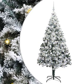 Umělý vánoční stromeček Bílá 210 cm PVC, ocel a plast 3396974