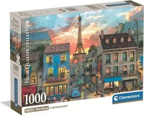 CLEMENTONI Puzzle Pařížská ulička / 1000 dílků / od 18 let