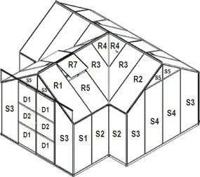 LANIT PLAST, s.r.o. náhradní prosklení pro skleník VITAVIA SIRIUS PC 4 mm LG3048