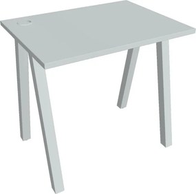 Kancelářský pracovní stůl Hobis UEA 800, bílá RAL 9016, deskaakát