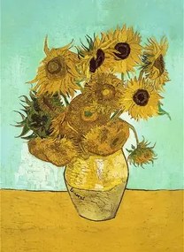 TREFL Dřevěné puzzle Art: Vincent van Gogh - Slunečnice / 200 dílků /