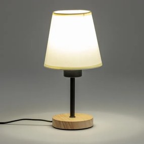 Brilagi - Stolní lampa NUBILA WOOD 1xE27/25W/230V dub/krémová