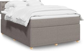 Box spring postel s matrací taupe 140x190 cm textil 3287469