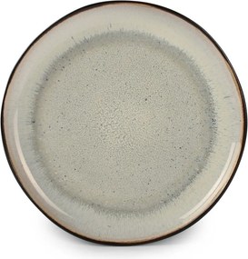 Černý/béžový dezertní talíř z kameniny ø 21,5 cm Lunar – Salt&Pepper