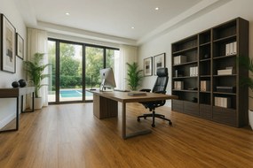 Beauflor, PVC podlaha - lino Blacktex Texas Oak 136L - dub, na míru, šíře 3m,4m, hnědá, filc, chodba / předsíň