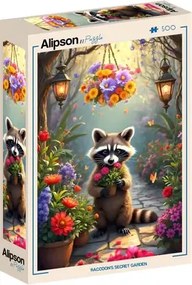 ALIPSON Puzzle Tajná zahrada mývala / 500 dílků
