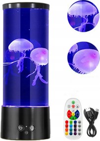 Láva Barevná Lampa Jellyfish, Led Lampa Do Akvária, Do Pokoje, Na Stůl