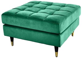 Designová taburetka Adan 80 cm smaragdově-zelený samet