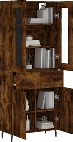 Skříň highboard kouřový dub 69,5 x 34 x 180 cm kompozitní dřevo 3198550