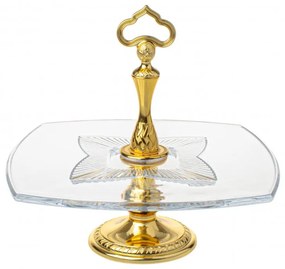 Etažérka, Klematis, Royal Crystal, 33 cm, Zlato
