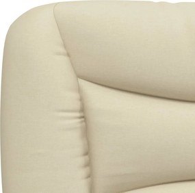 Postel s matrací Hvar krémová 80 x 200 cm textil 3208497