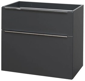 Mereo Mereo, Mailo, koupelnová skříňka 81 cm, bílá, dub, antracit, CN531S