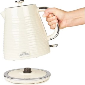 Krémová plastová rychlovarná konvice 1,7 l Devon – Haden