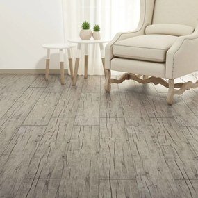 vidaXL Nesamolepicí PVC podlahová prkna 4,46 m² 3 mm [146591] Barva: ořechově hnědá