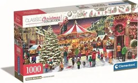 Clementoni 39928 Panoramatické puzzle Vánoční kolekce: Vánoční vesničk