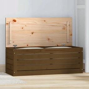 Fionshop 262701069 Úložný box medově hnědý 89x36,5x33 cm masivní borovice