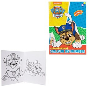 Teddies Malování podle čísel pracovní sešit se samolepkami Tlapková patrola/Paw Patrol 21x29,5cm