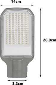 BRILAGI - LED Venkovní pouliční lampa URBANLIGHT LED/50W/230V šedá IP65