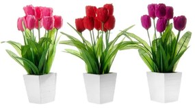 Sada 3 dekorací ve tvaru květiny Casa Selección Tulip