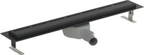 Sprchový žlab SAT 85 cm nerez černý ZLAB90NRZBL