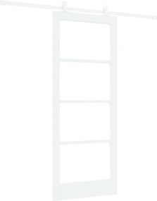 Posuvné dveře ORKDAL 83 x 202 cm Masivní borové dřevo a sklo 3332082