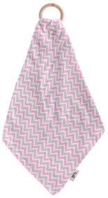 Kikko Kousátko s plenkou Chevron Baby pink