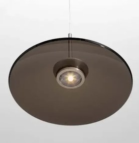 LED stmívatelný nikl-hnědý moderní lustr Esti