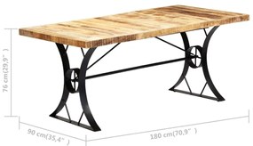 vidaXL Marketos Jídelní stůl 180 x 90 x 76 cm masivní mangovníkové dřevo