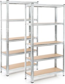 Dílenský regál Wiltec – 180 × 90 × 40 cm, 875 kg (64866)
