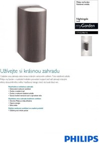 PH 17102/86/PN Venkovní nástěnné svítidlo Philips Nightingale 17102/86/PN měděné - PHILIPS (915000131203)