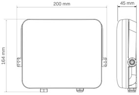 LED Venkovní reflektor MILKY LED/50W/230V 4000K IP65 černá