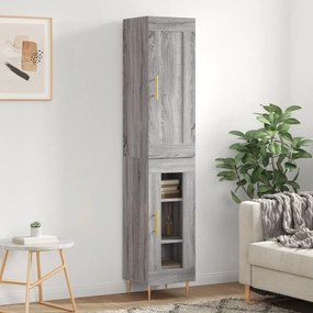 vidaXL Skříň highboard 34,5 x 34 x 180 cm kompozitní dřevo [3200378] Barva: šedá sonoma